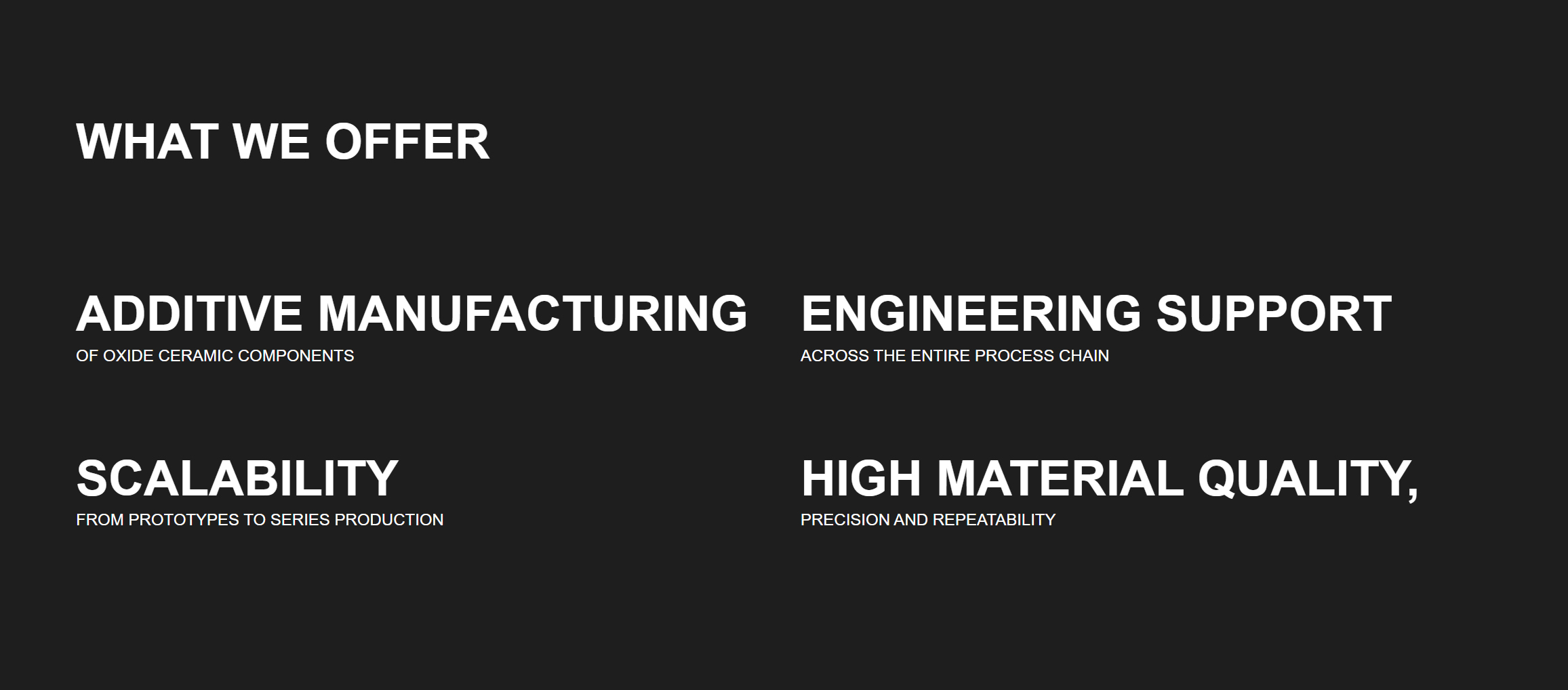 sinto advanced ceramics USA What we offer - Sinto America